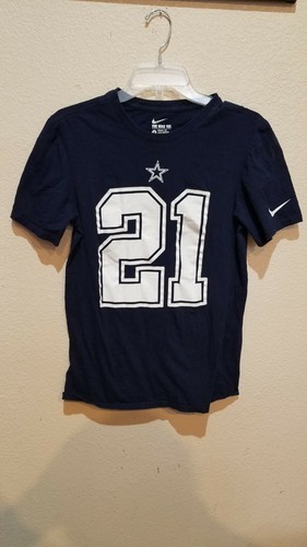 Dallas Cowboys #21 Elliott Navy Blue T-Shirt tee Size S Made by Nike | eBay
