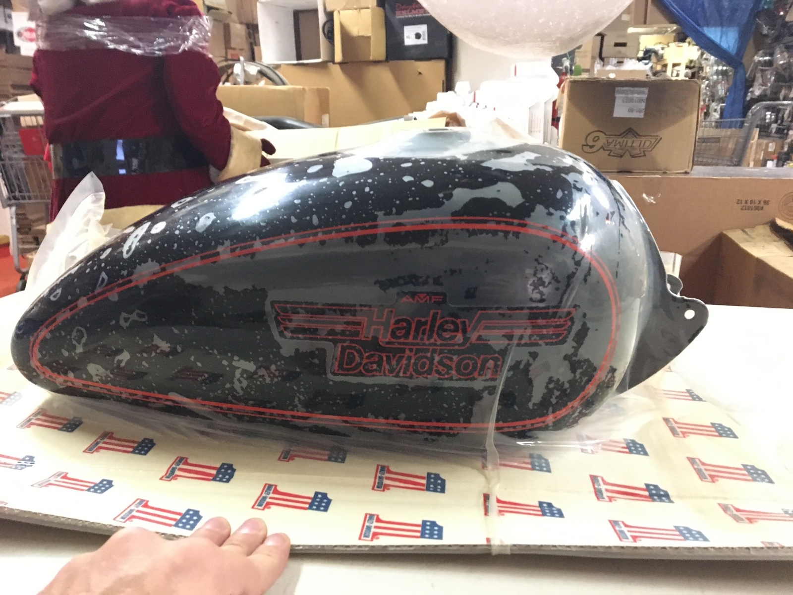 Nos Factory paint AMF gas tank Harley-Davidson FX Super Glide OEM ...