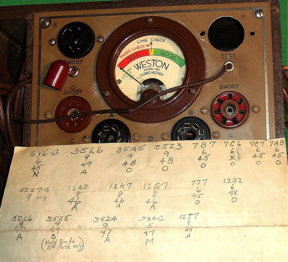 Weston Model 682 Tube Tester (for Resto/Parts) Clean! w/Papers! (1935 ...