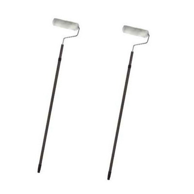 2 x PAINT ROLLER 1.3m - 2.2m EXTENDING TELESCOPIC LONG REACH HANDLE ...