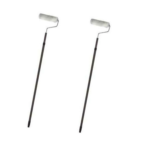 2 x PAINT ROLLER 1.3m - 2.2m EXTENDING TELESCOPIC LONG REACH HANDLE ...