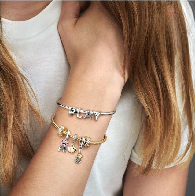 Authentic PANDORA Shine 18k Gold Shining Clip Charm Pendant 767164cz ...