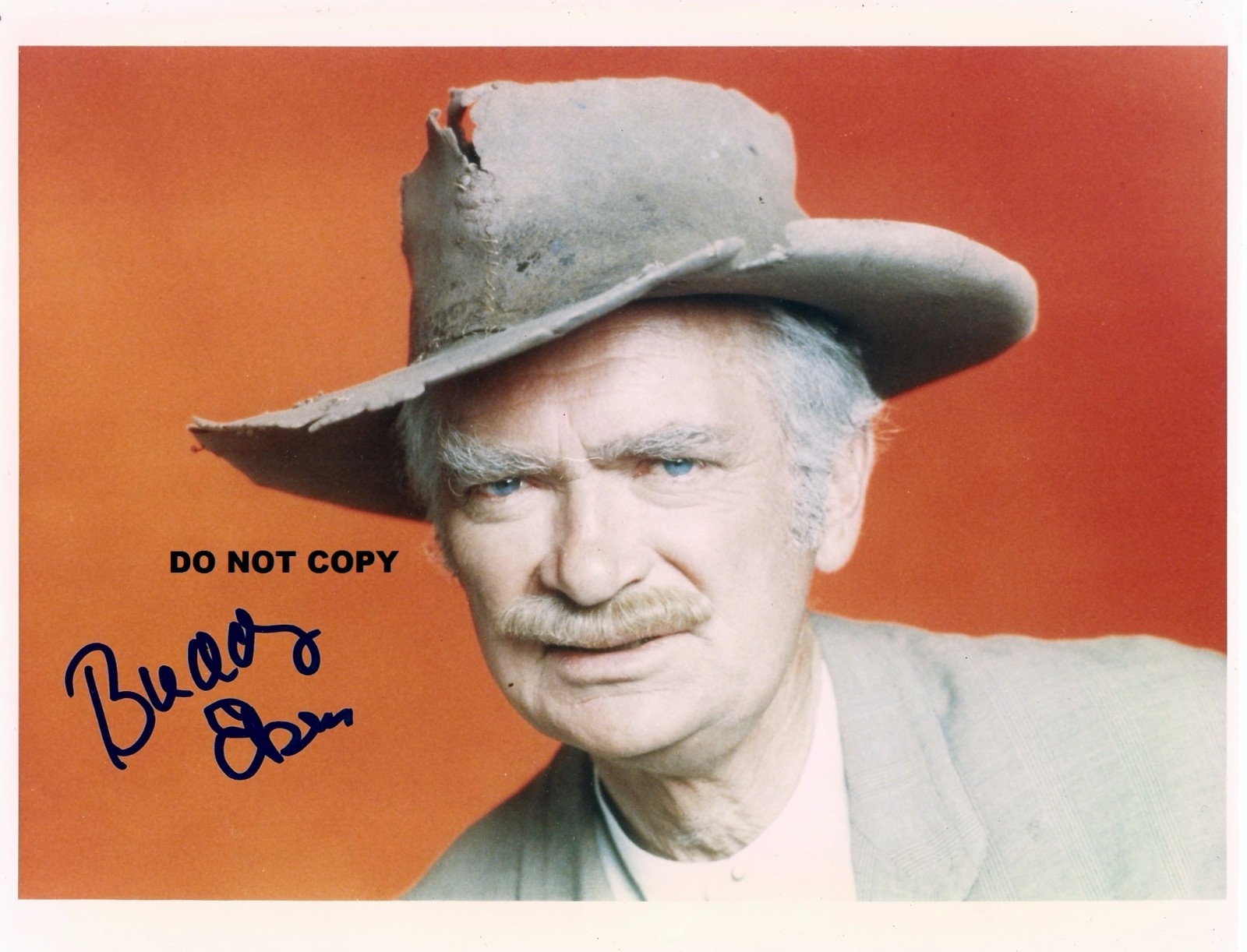 BUDDY EBSEN 8X10 AUTHENTIC IN PERSON SIGNED AUTOGRAPH REPRINT PHOTO RP ...