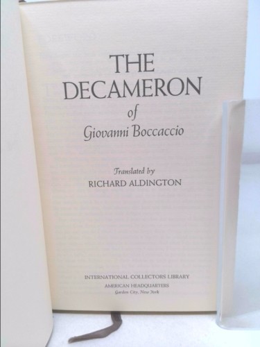 The Decameron of Giovanni Boccaccio (International Collectors... (Ltd Ed) | eBay