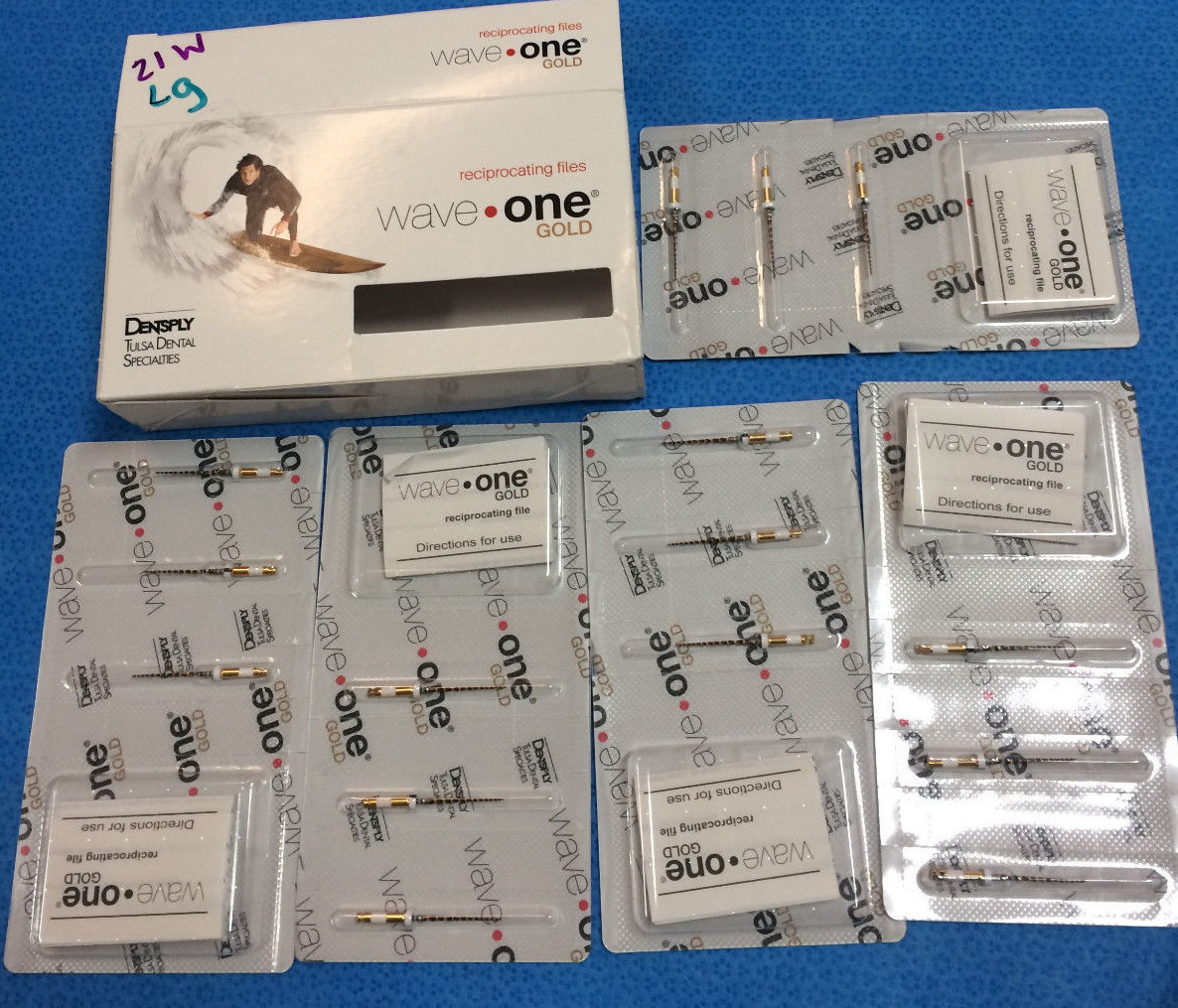 Tulsa Dentsply Waveone Wave One GOLD 25mm White Large Endodontic File ...