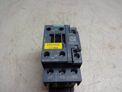 SIEMENS 3RT2027-1AK60 Contactor | eBay