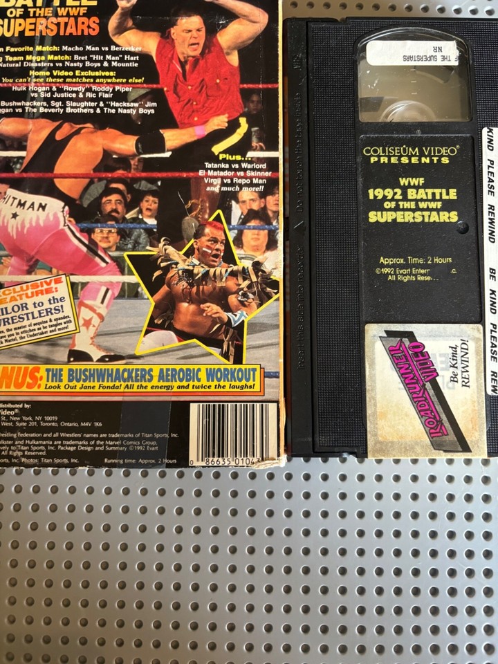 1992 Battle Of The WWF Super Stars VHS Wrestling WWE Video Tape NWA WCW ...