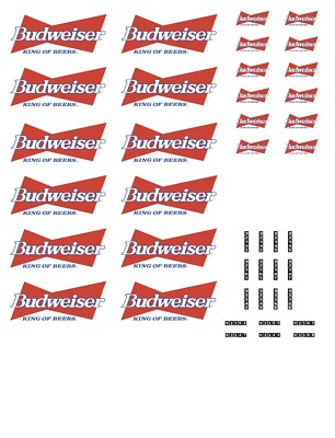 HO Scale Truck / Trailer Decals. " Budweiser " | eBay