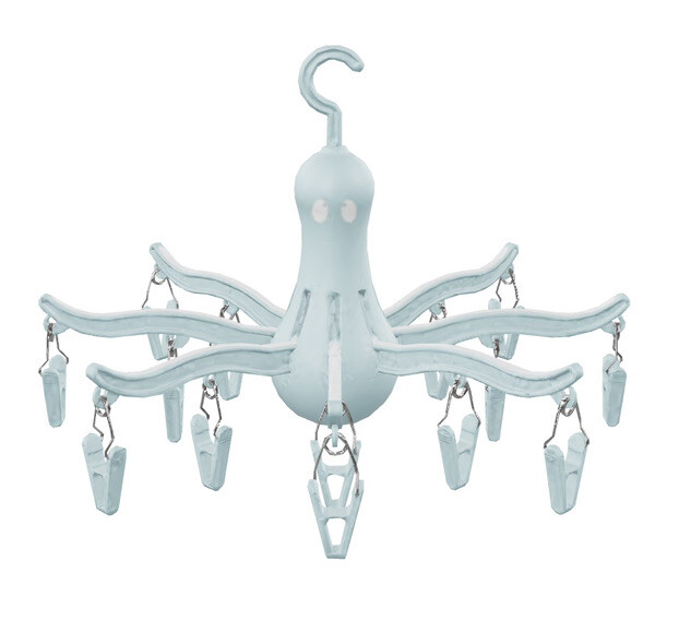 IKEA PRESSA Hanging dryer 16 clothes pegs Plastic Octopus Arms Camping ...