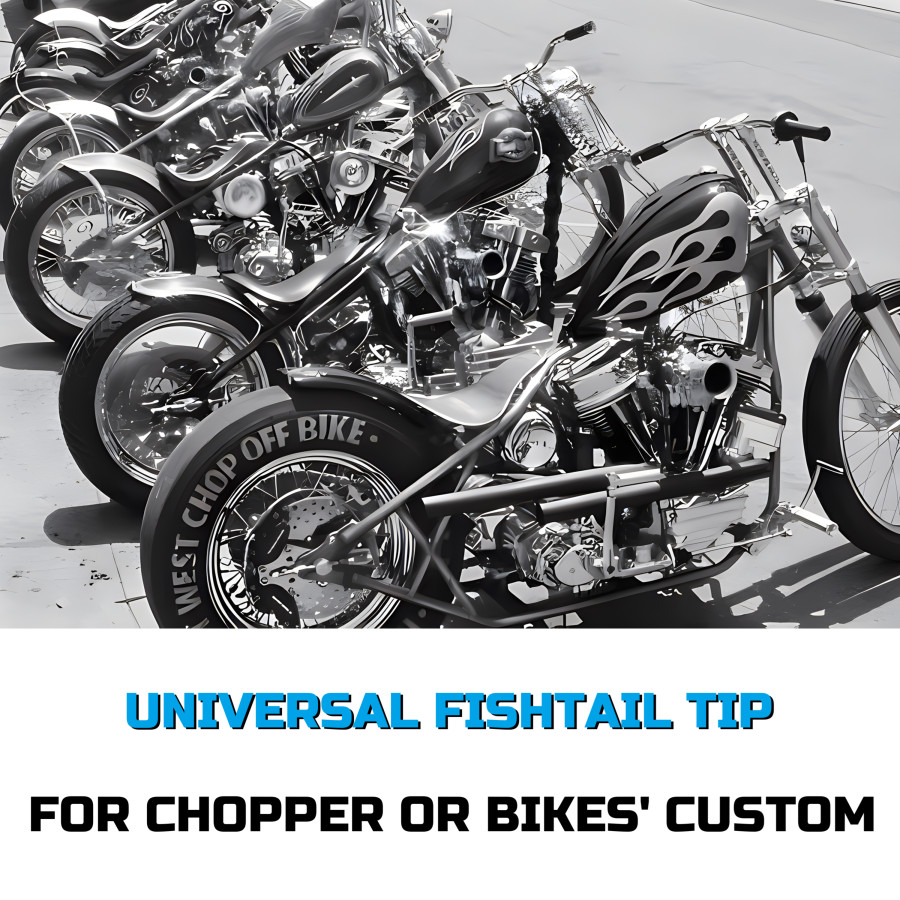 Fishtail Tail Pipe Tip for 1.75'' O.D. Header Pipes or Drag Pipes, 1 PC ...