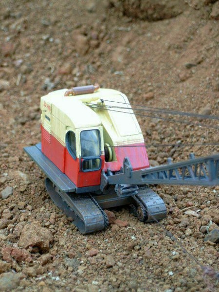 22rb Dragline Crane 1955 on HO 1 87 HO1B Unpainted OO Scale Langley ...