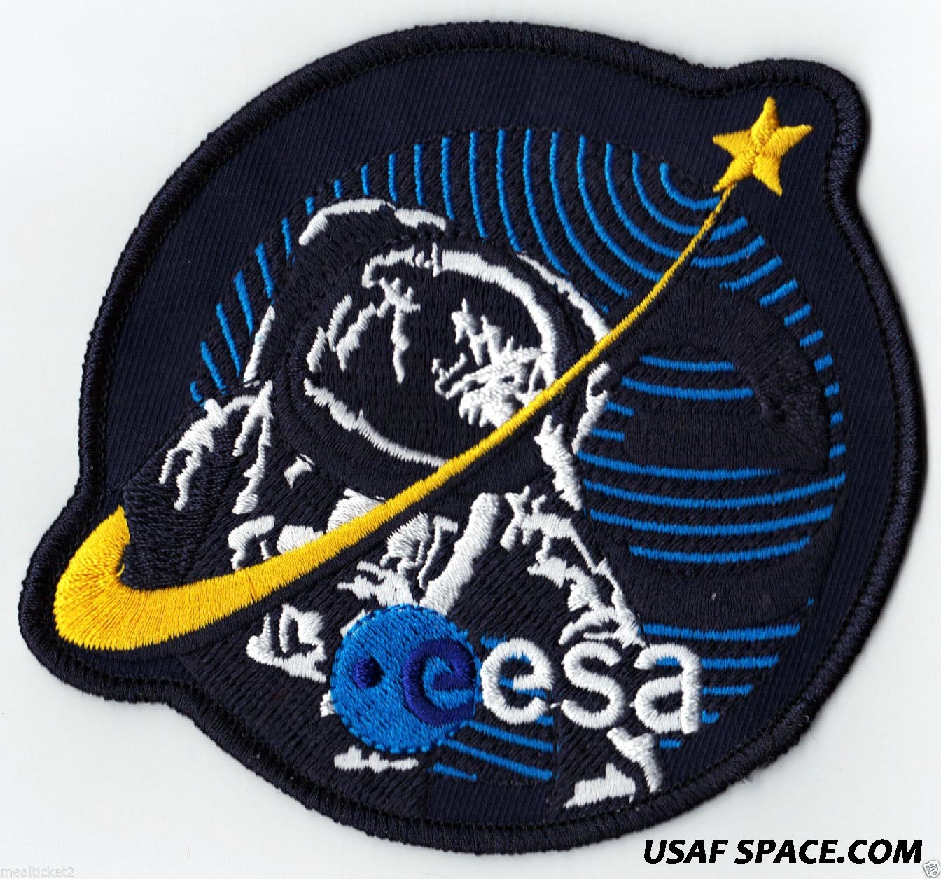 AUTHENTIC - ESA - SPACE AGENCY - 4.75" AB EMBLEM SPACE EXPLORATION ...