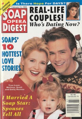 Soap Opera Digest Feb 15, 1994 SCOTT REEVES-GENIE FRANCIS-THAAO ...