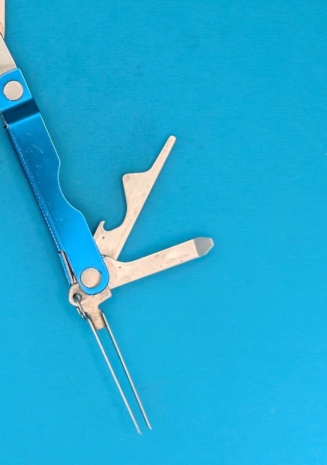 Leatherman Micra Multi-Tool, Knife, Scissors, Key Ring, Blue! | eBay