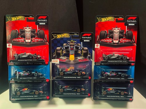 2025 Hot Wheels Premium F1 Racing Mix 1 COMPLETE SET OF 8 - Red Bull ...