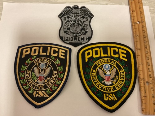 Federal Protective Service Police set 3 collectible patches new all ...
