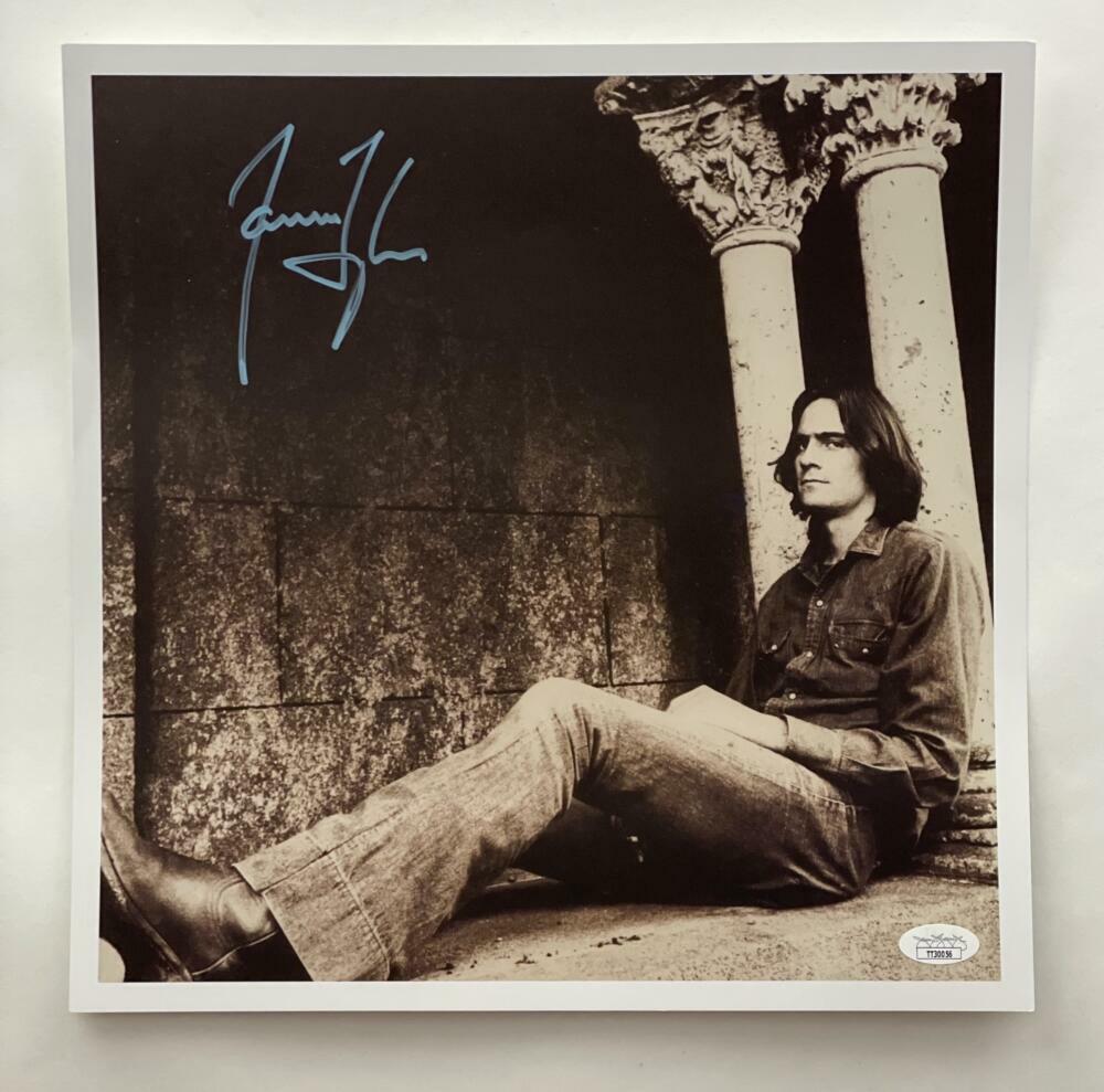 JAMES TAYLOR SIGNED AUTOGRAPH 12X12 ALBUM INSERT PHOTO - SWEET BABY ...