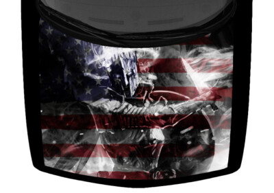 Patriotic Flaming Angelic General Truck Car Graphic Decal USA | eBay