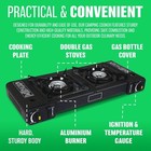 NEW DOUBLE GAS STOVE PORTABLE CAMPING FISHING COOKER PORTABLE CHEF BBQ ...