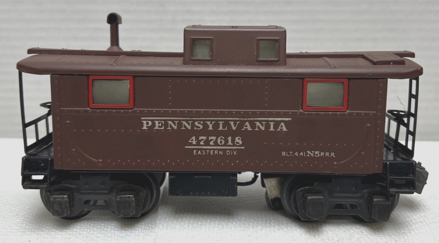 LIONEL PREWAR O-GAUGE 2757 PENNSYLVANIA PRR N5 ILLUMINATED BROWN ...