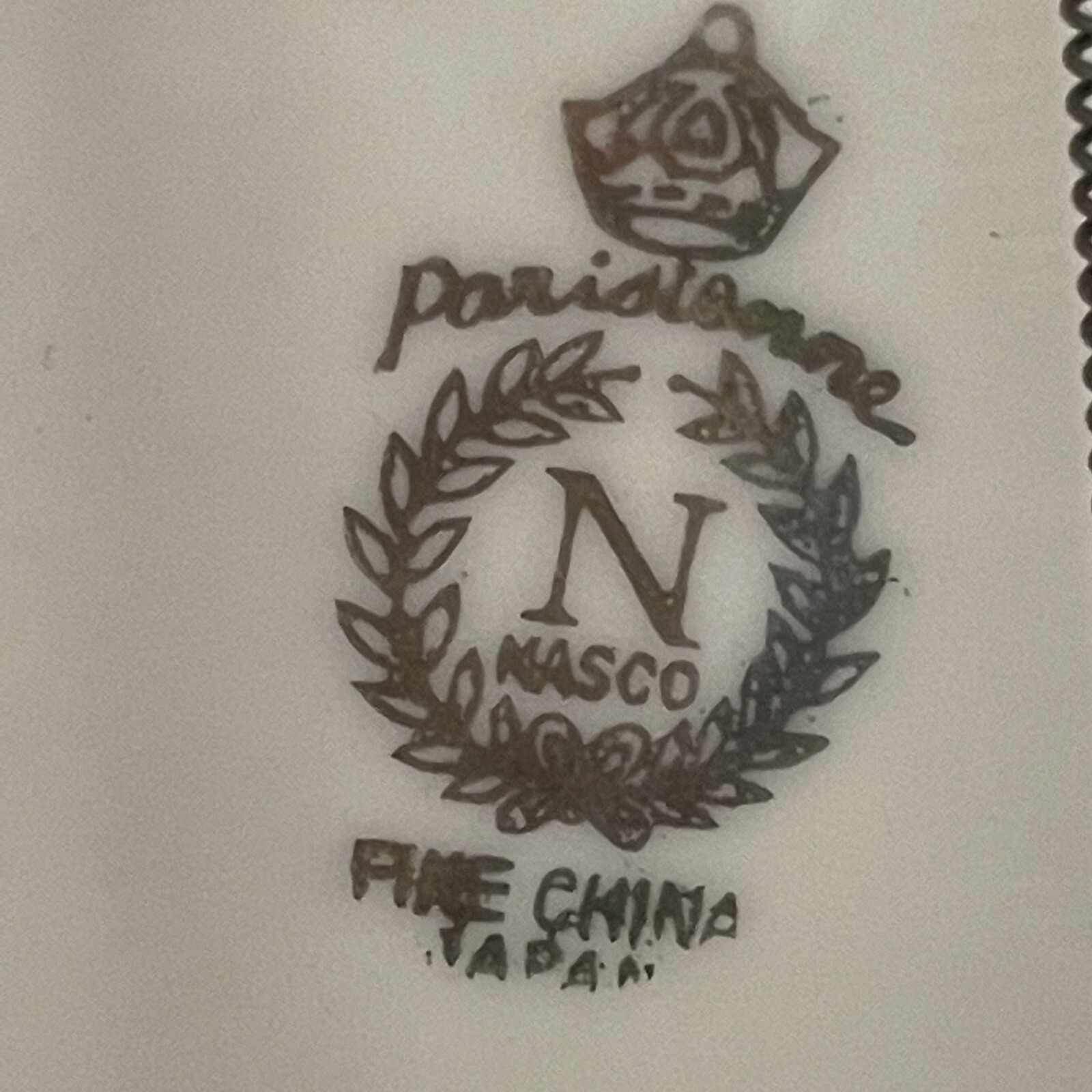 Vintage Parisienne Nasco Hand painted 9” Floral Plate Fine China Japan ...