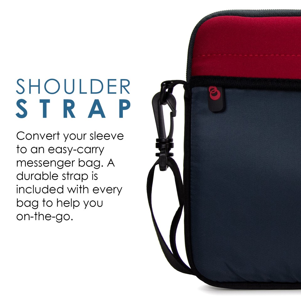 Neopene Removable Shoulder Strap Notebook Laptop Tablet Sleeve ...