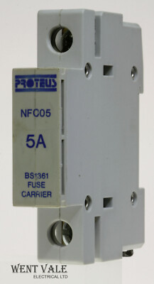 Proteus - NFC05 - 5a Single Pole BS 1361 Fuse Carrier and BS 1361 Fuse ...