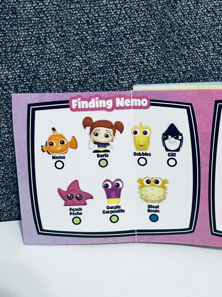 Disney Doorables Finding Nemo Series 11 Peach Darla Bloat Nemo Gurgle ...