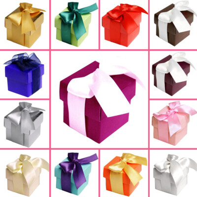 100 2x2" LIDS Wedding Favors Gift BOXES Removable Lid Party Supplies | eBay