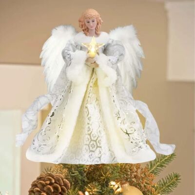 LED Illumination Angel Doll Tree Top Golden LED Glowing Pendant Xmas | eBay