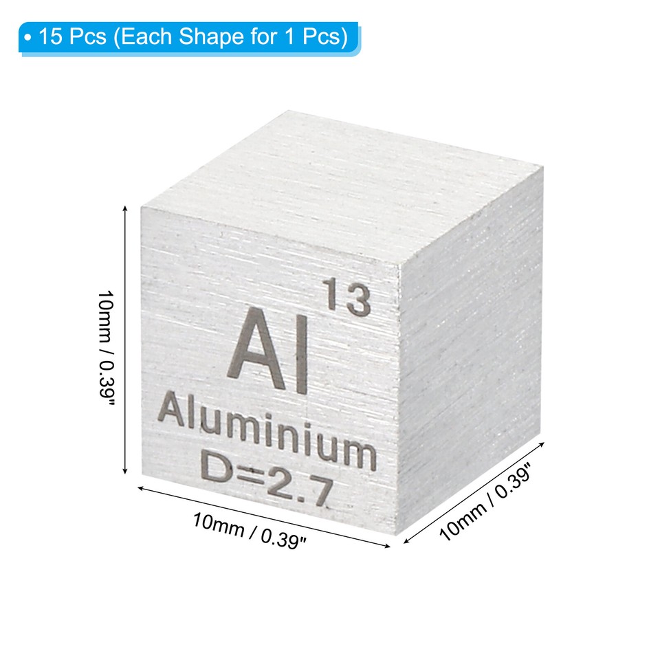15pcs Element Cube,10mm Density Cube High Density Element Cube Unique ...