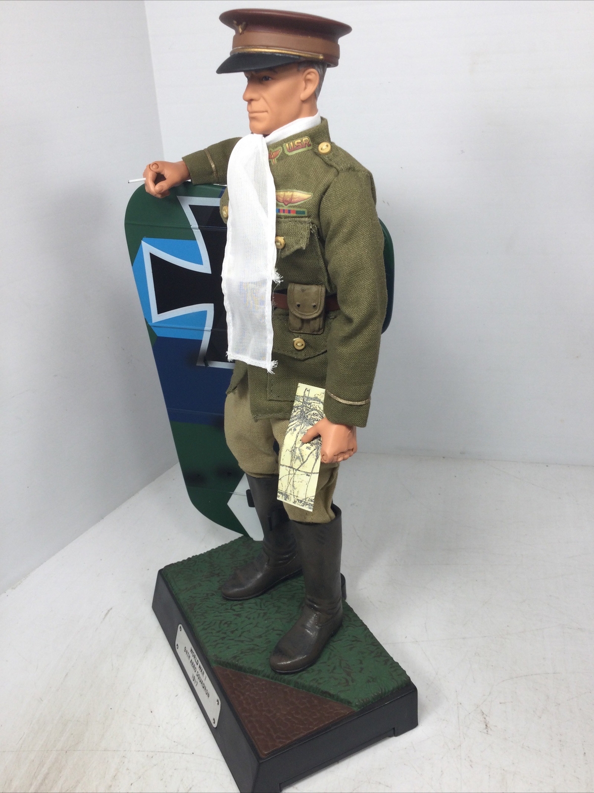 1/6 HASBRO GI JOE WW1 US 94TH AERO SQUADRON FIGHTER PILOT DIORAMA ...