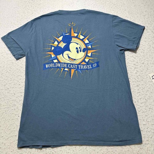 Disney Parks Cast Member Men's Large Exclusive Worldwide Travel Graphic ...