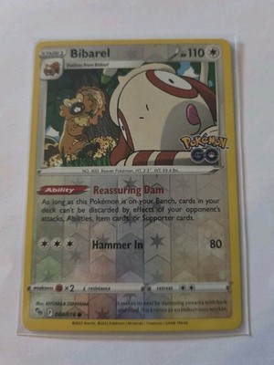 Bibarel 060/078 Pokémon GO Reverse Holo | eBay