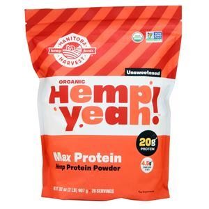 Manitoba Harvest Organic Hemp Yeah! Max Protein Unsweetened 32 oz | eBay