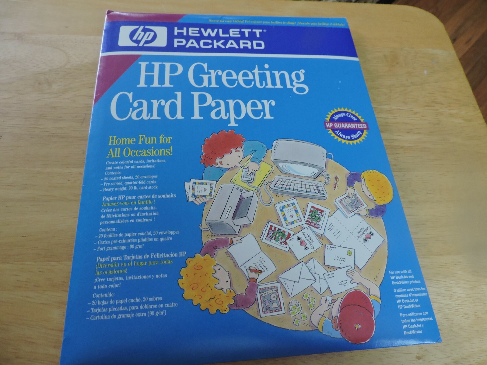 HP GREETING CARD PAPER HOME, FUN FOR ALL OCCASIONS! NEW PACKAGE OF 20 ...