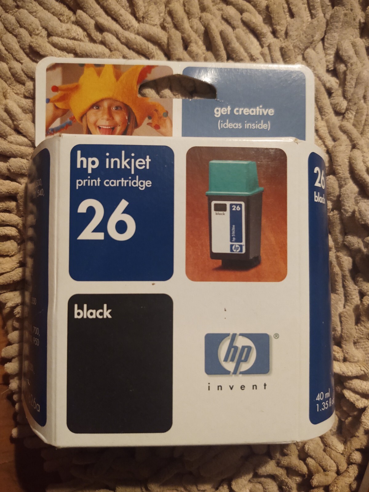 HP 51625A 26 Replacement Inkjet Print Ink Cartridges Black Color ...