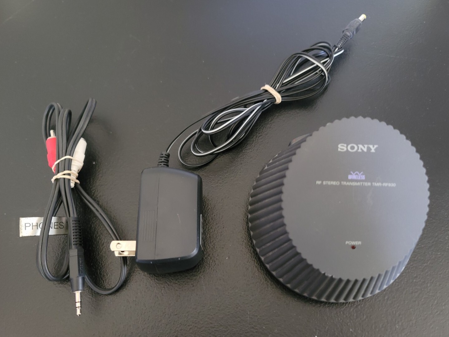 SONY Wireless RF Stereo Transmitter TMR-RF930 w/ 9V AC Adapter AC-S901 ...