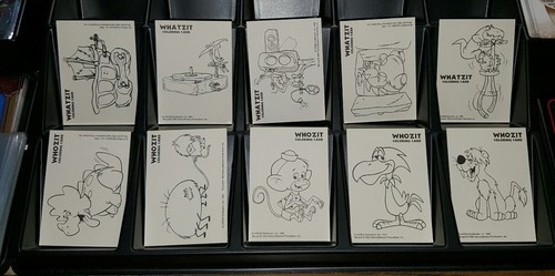 1993 Flintstones Whatzit Coloring Cards 10 Card Set | eBay
