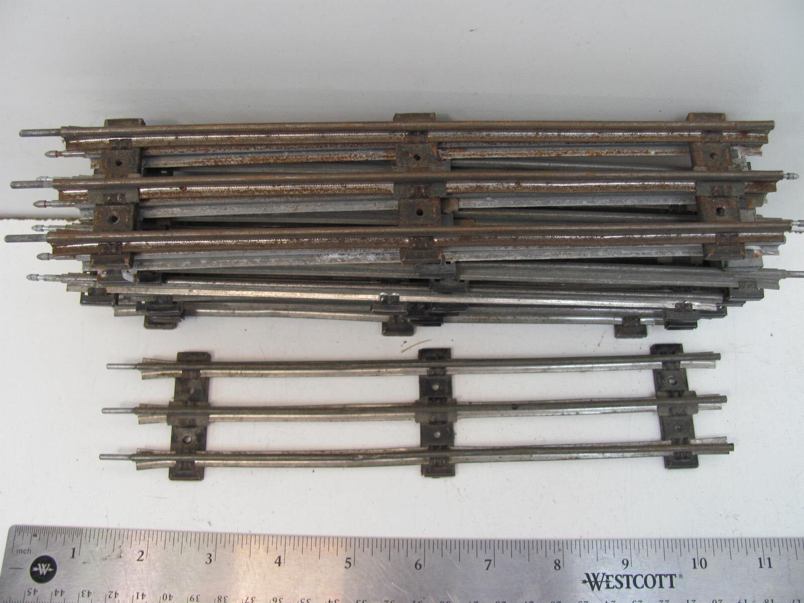 LOT OF 10 : VINTAGE LIONEL 027 TRACK STANDARD "O" GAUGE 3 RAIL | eBay