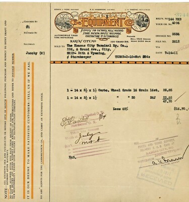 1911 THE EQUIPMENT COMPANY Kansas City MISSOURI Hess Anderson Greene A ...