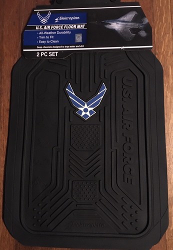 Set 2 U.S. AIR FORCE CAR TRUCK FRONT FLOOR MATS Official Licensed NWT ...