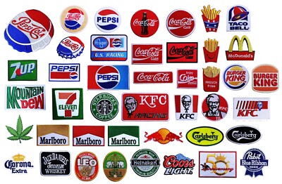Patches Foods and Drink Embroidery Logos decorate cloth,Iron on, sewing ...