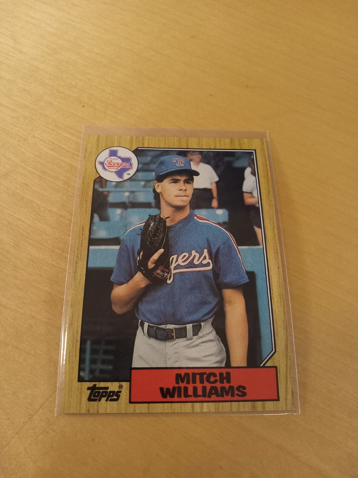 1987 Topps #291 MITCH WILLIAMS Texas Rangers ROOKIE Baseball Card ...