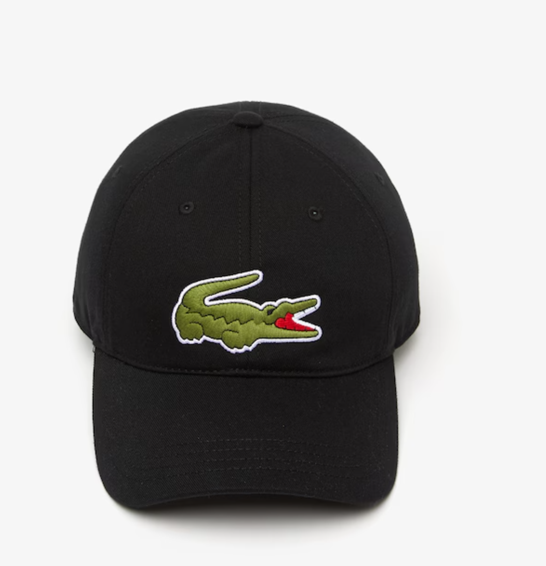 Lacoste Big Front Croc Solid Cotton Crocodile Badge Baseball Hat Cap ...
