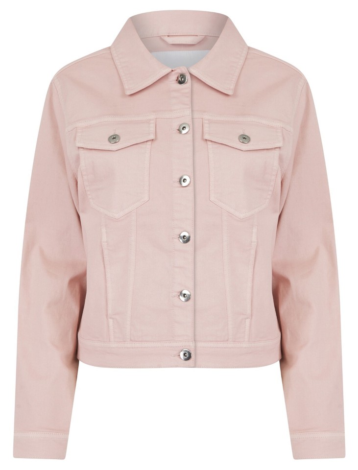 Womens Ladies Amara Reya Stretch Denim Jacket Soft Cotton Summer ...