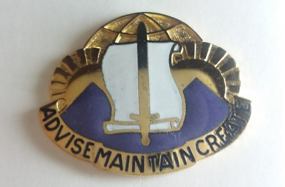 US Army 96th Civil Affairs Battalion Unit Crest DUI Advise Maintain ...