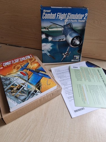 Microsoft Combat Flight Simulator 2 ***Big Box / Manuals PC CD ****NO GAME**** | eBay UK