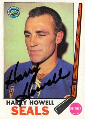 Harry Howell autographed Hockey Card (California Golden Seals) 1969 ...