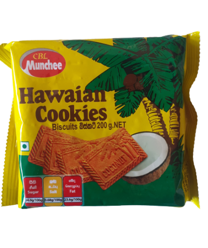 Munchee Hawaian Cookies Biscuits 200g Tea Time Quality Sweets Ceylon ...